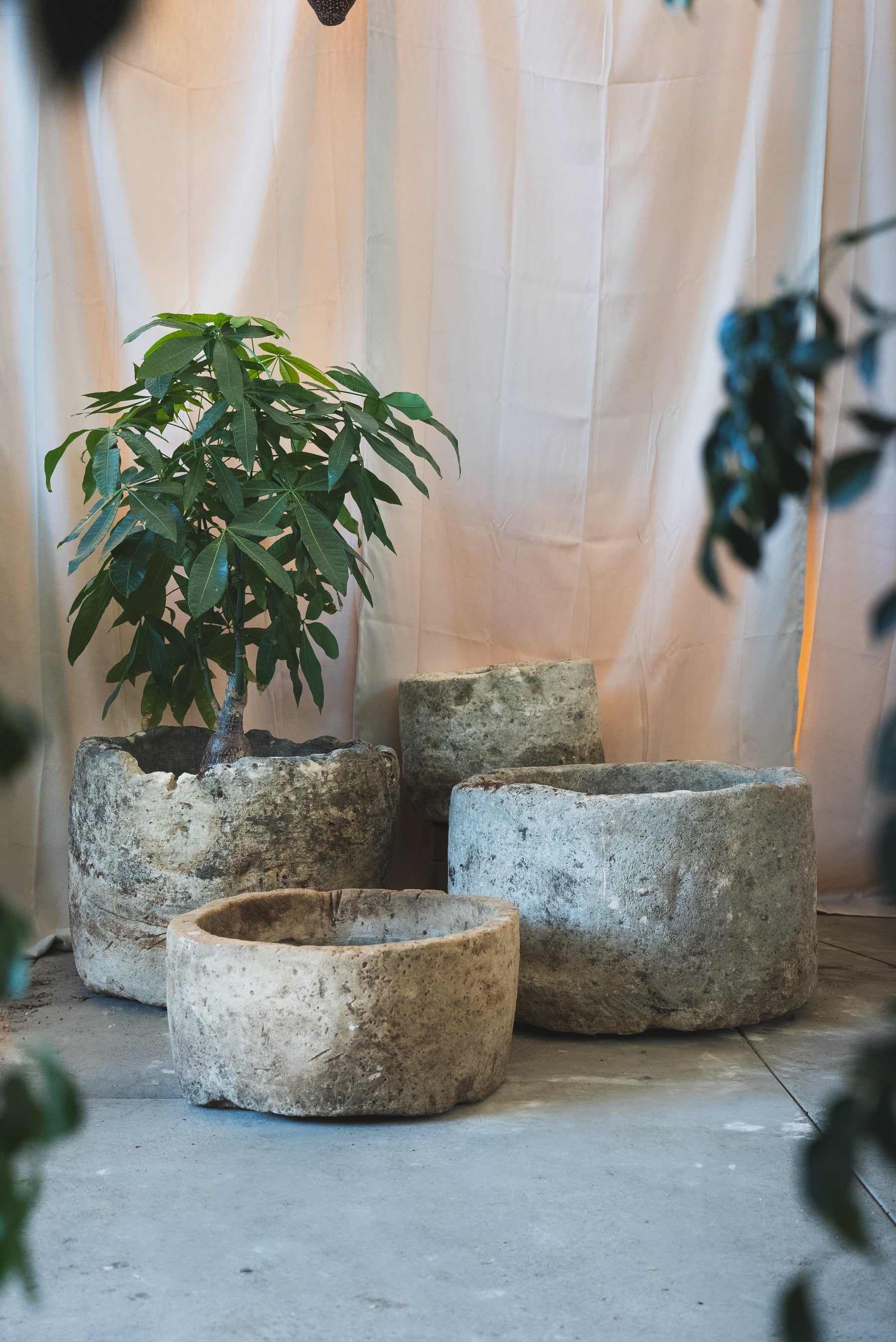 Vintage Limestone Small Wide